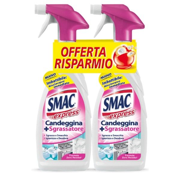 Smac Sgrassatore with Bleach x 2 . 1.50Euro off - Pure Detergents & more